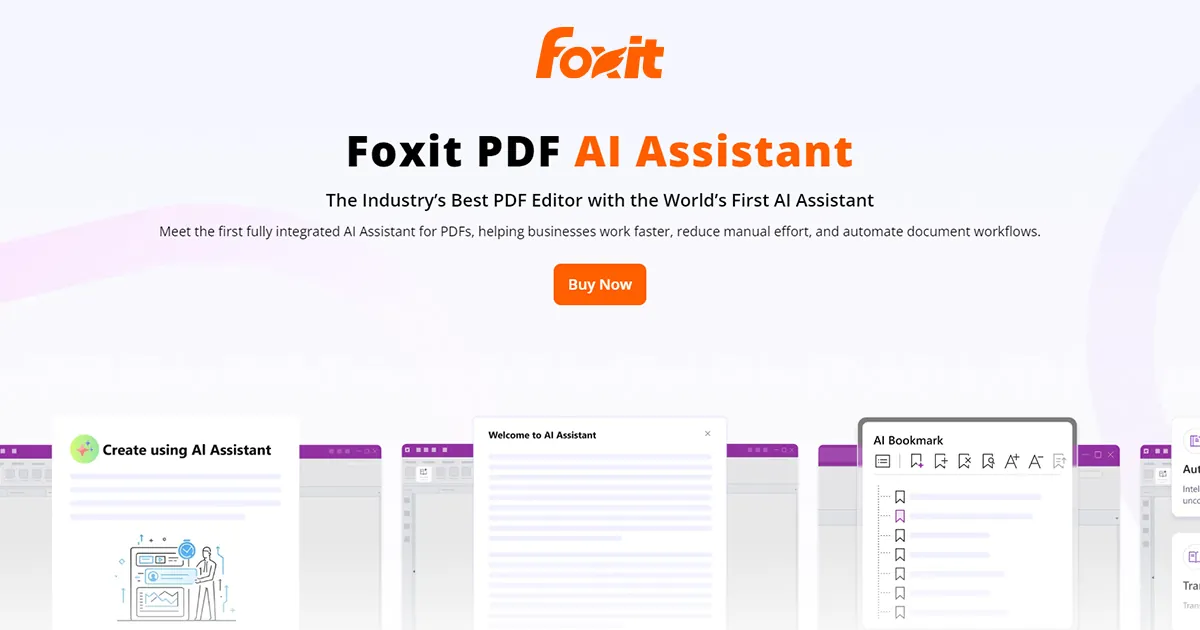 PDF AI Assistant - Intelligent Document Assistant | Foxit AI